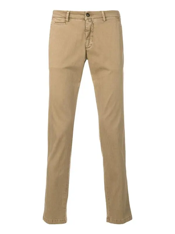 BRIGLIA 1949 Slim-fit Chino Trousers - Neutrals
