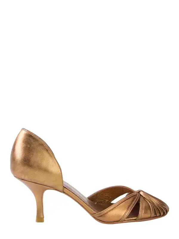 STUDIO CHOFAKIAN Round-toe Pumps - Metallic