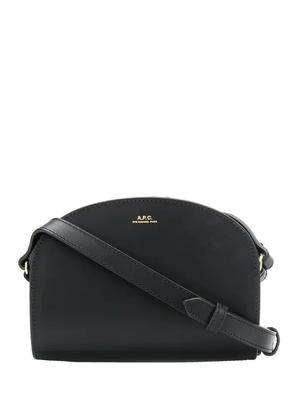 A.p.c. Mini Demi Lune Shoulder Bag - Black