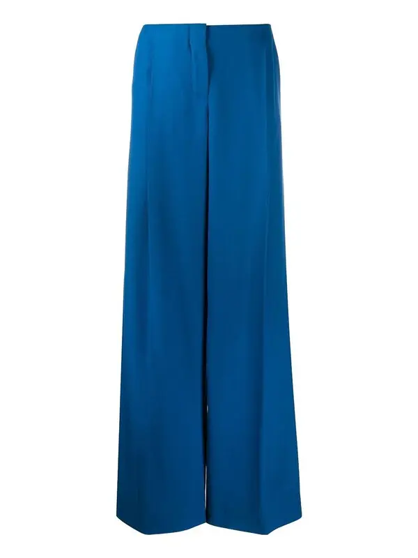 Nina Ricci Wide Leg Tailored Trousers - Blue
