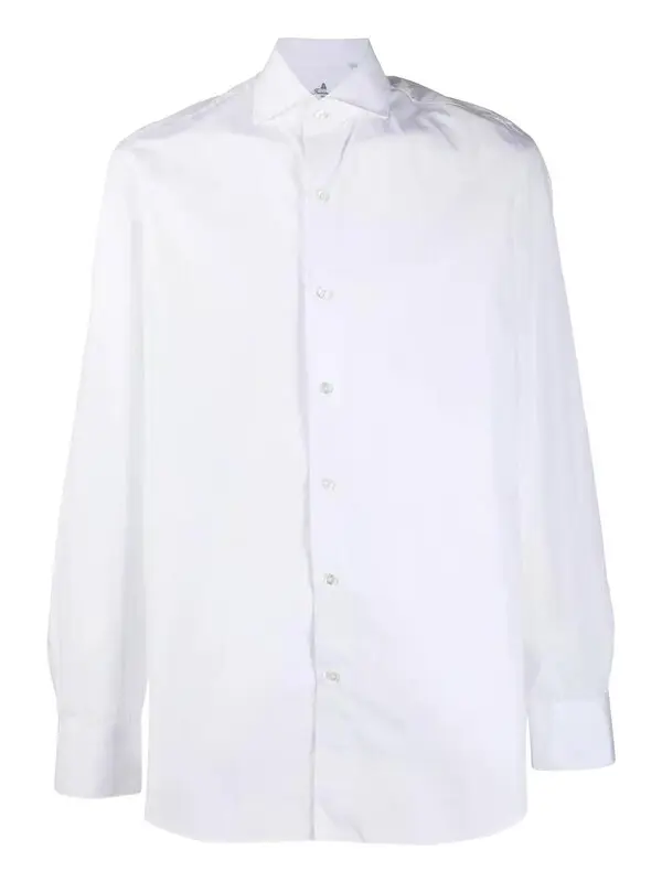 FINAMORE 1925 Slim-fit Long-sleeved Shirt - White