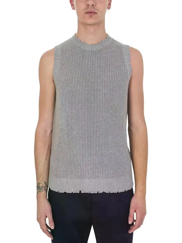 MSGM Knitted Tank Top - Grey