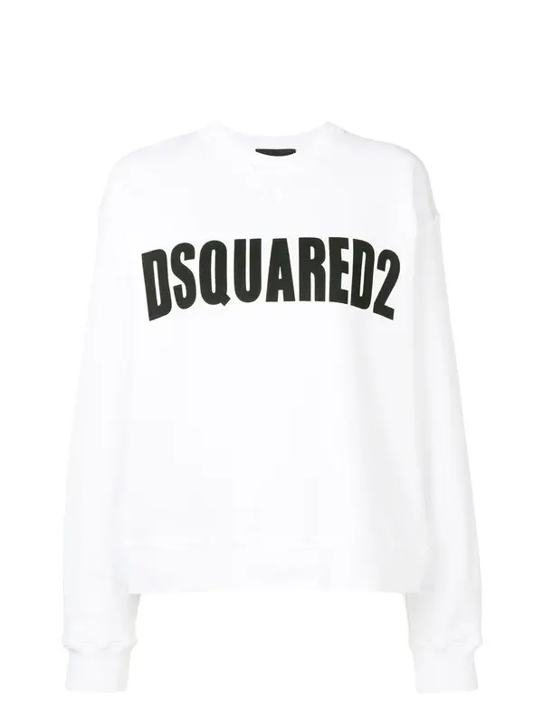 Dsquared2 Logo Print Sweatshirt - White