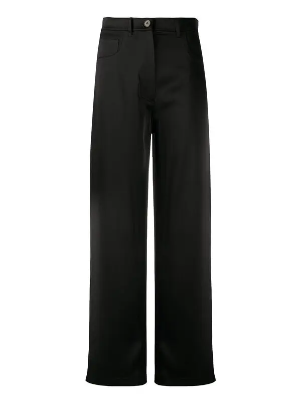 Nanushka Wide-leg Trousers - Black