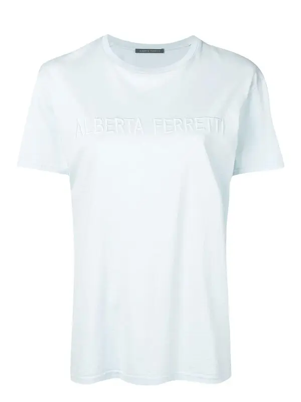 Alberta Ferretti Logo T-shirt - Blue