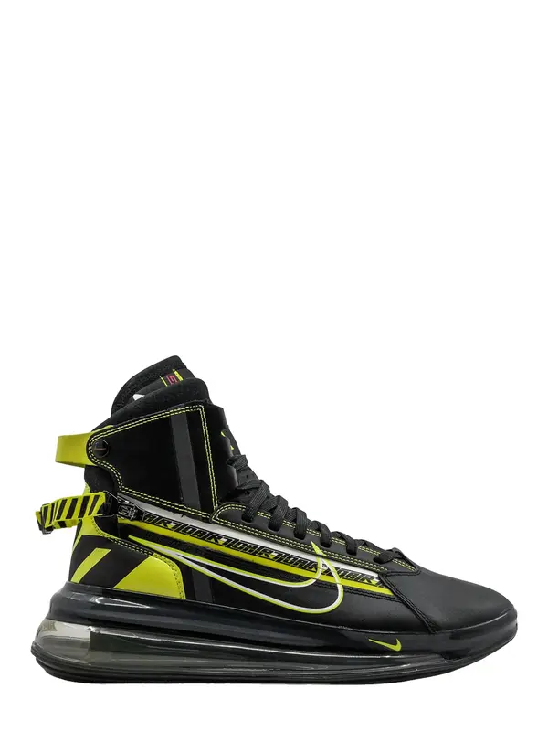 Nike Air Max 720 Saturn As Qs High-top Sneakers - Black