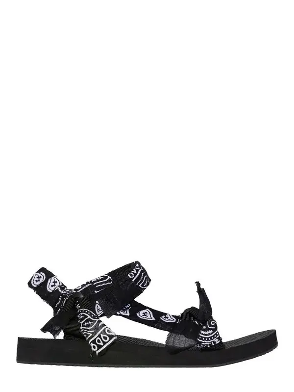 ARIZONA LOVE Trekky Bandana-print Sandals - Black