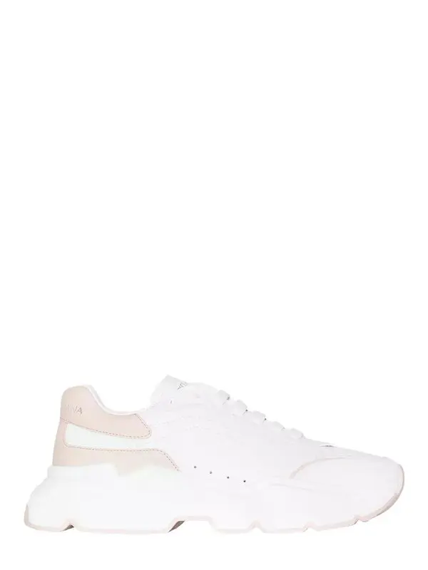 Dolce & Gabbana Daymaster Leather Sneakers - White