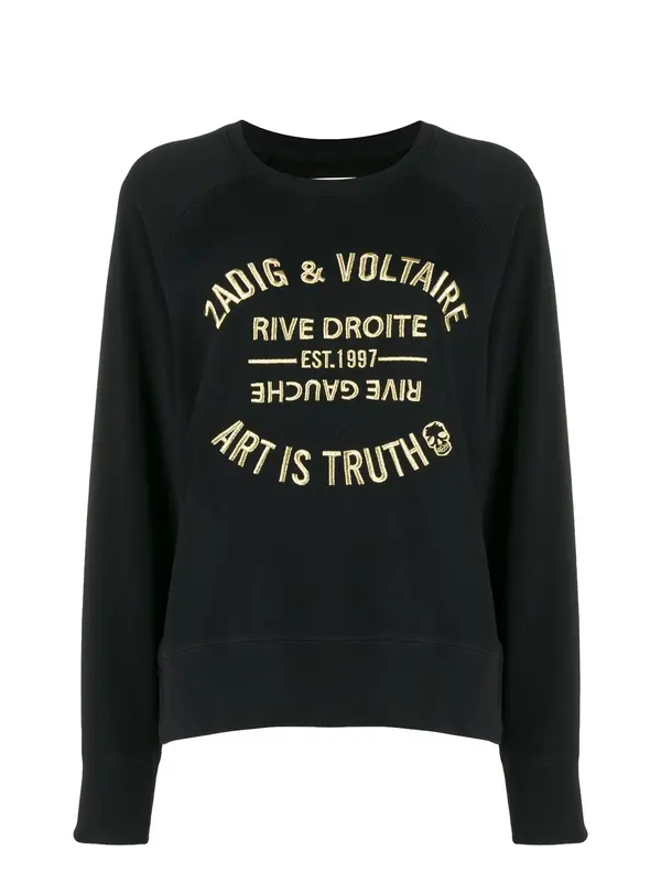Zadig&Voltaire Art Is Truth Embroidered Sweatshirt - Black
