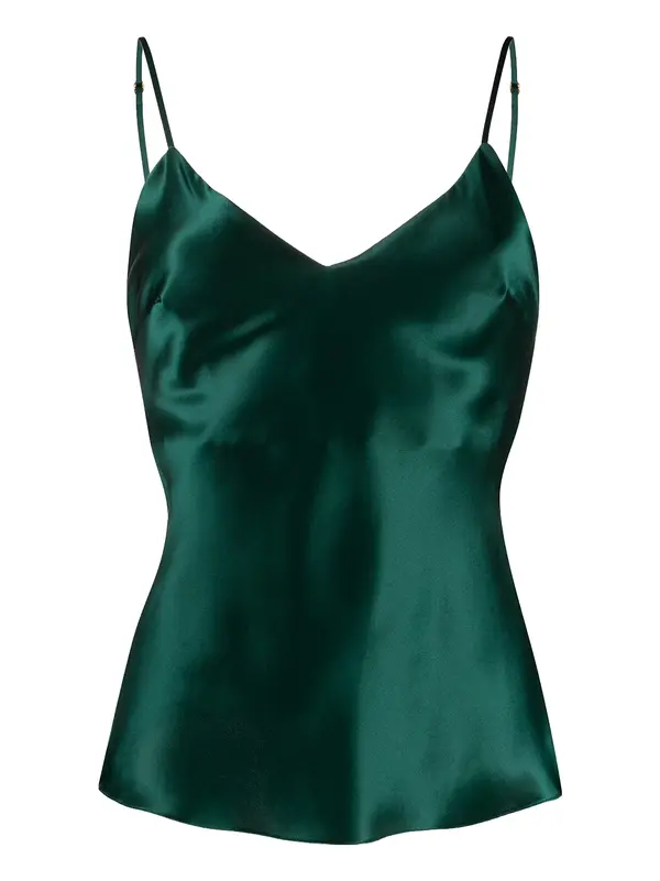 GILDA & PEARL Sophia Silk Top - Green