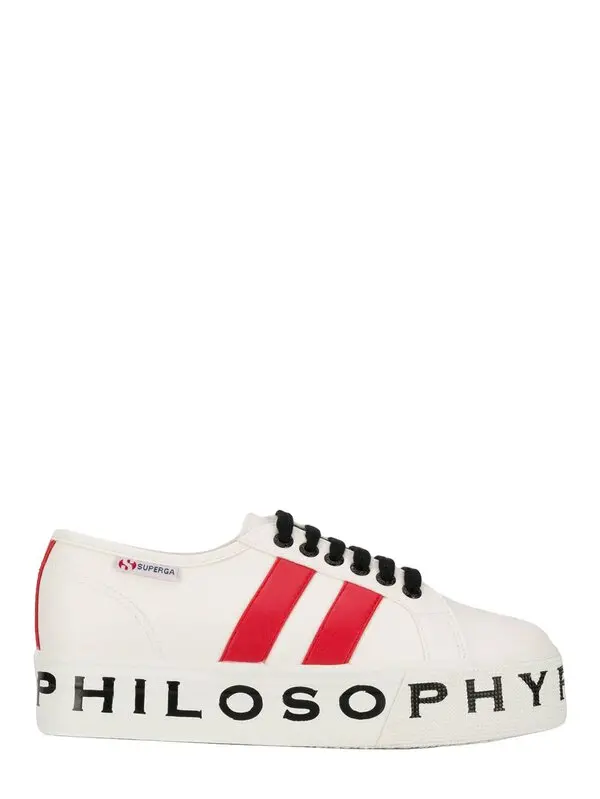 Philosophy Di Lorenzo Serafini X Superga Panelled Sneakers - White