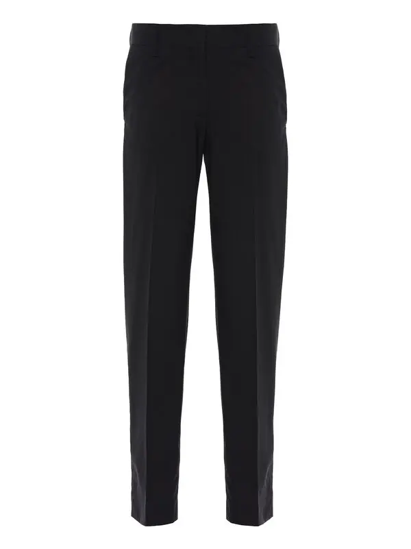 Prada Cropped Tailored Trousers - Black
