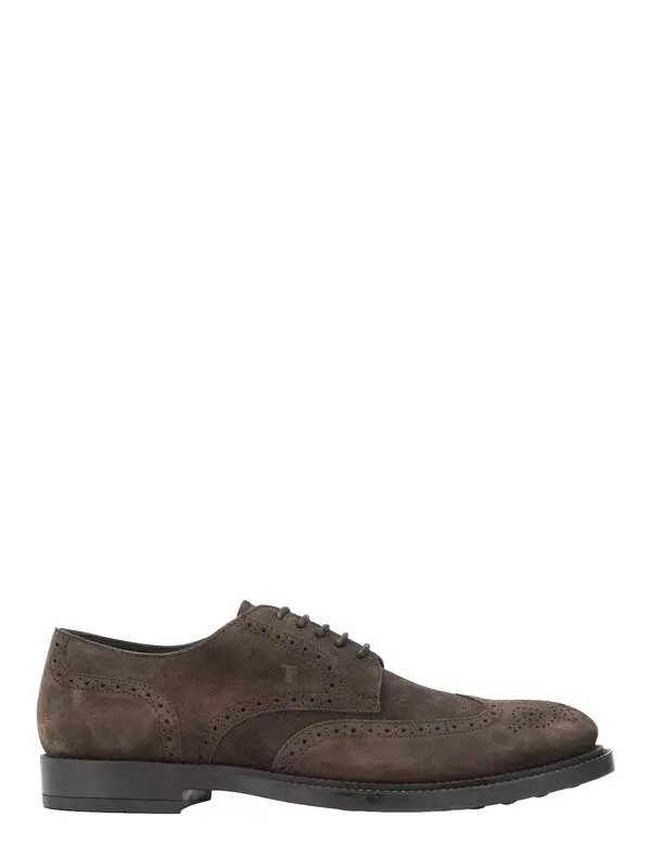 TOD'S Suede Brogues - Brown