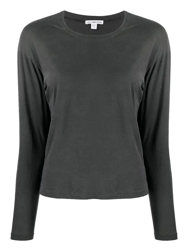 JAMES PERSE Long-sleeve Fitted Top - Black