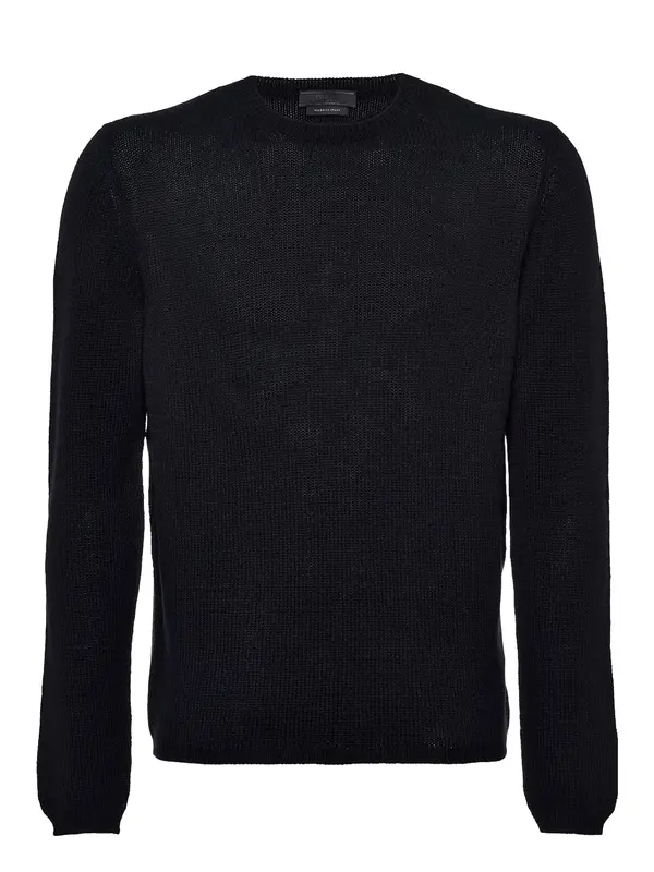 Prada Crew-neck Cashmere Jumper - Black