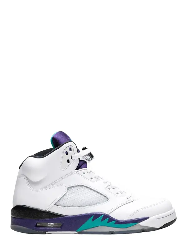 JORDAN Air 5 Retro Grape Sneakers - White