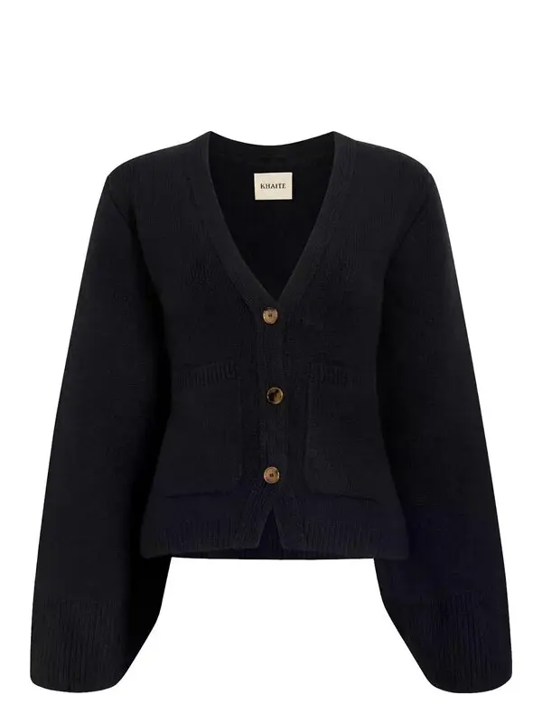 Khaite The Scarlet Cashmere Cardigan - Black
