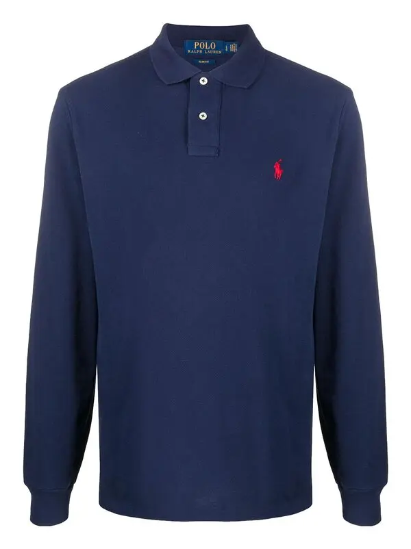 Polo Ralph Lauren Long-sleeved Polo Shirt - Blue