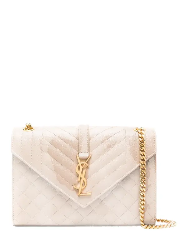 Saint Laurent Envelope Shoulder Bag - Neutrals