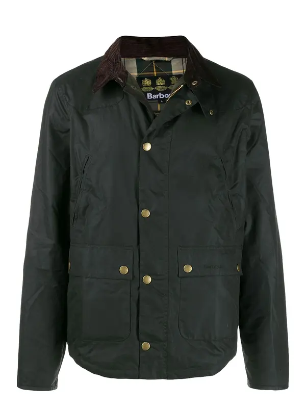 Barbour Reelin Wax-coated Jacket - Green