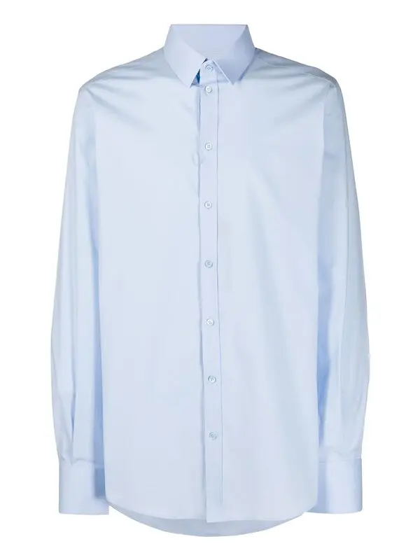 Dolce & Gabbana Gold-fit Cotton Shirt - Blue