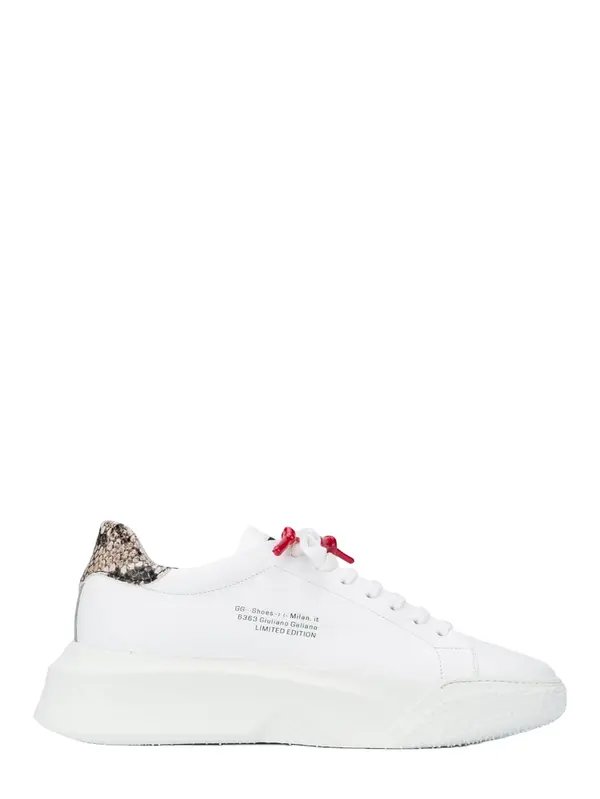 GIULIANO GALIANO Python Nemesis Sneakers - White