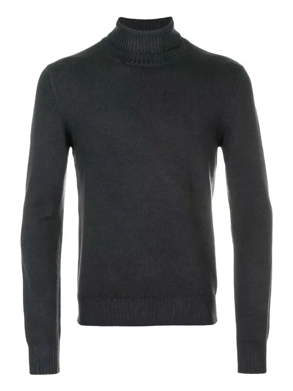 D4.0 Long-sleeved Roll-neck Sweater - Grey
