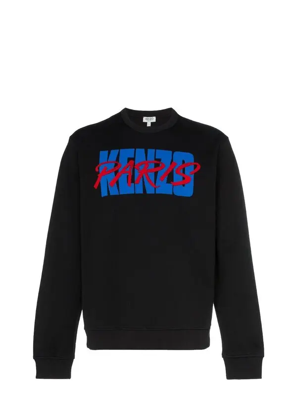 Kenzo Akira Logo Print Sweatshirt - Black