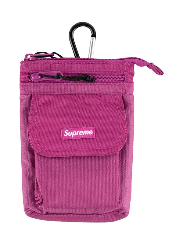 Supreme Logo-patch Shoulder Bag - Pink