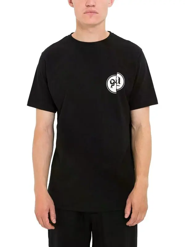SOULLAND Victor Printed T-shirt - Black