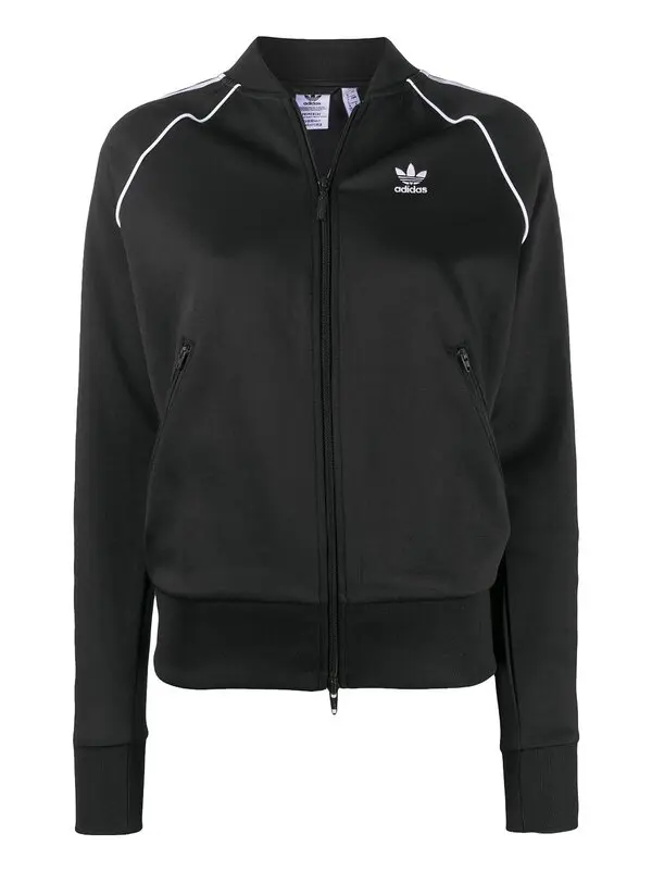 Adidas Zipped Track Sweatshirt - Black