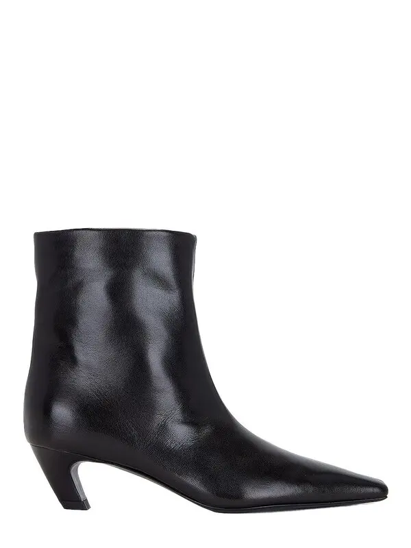 Khaite Arizona Slouch Ankle Boots - Black