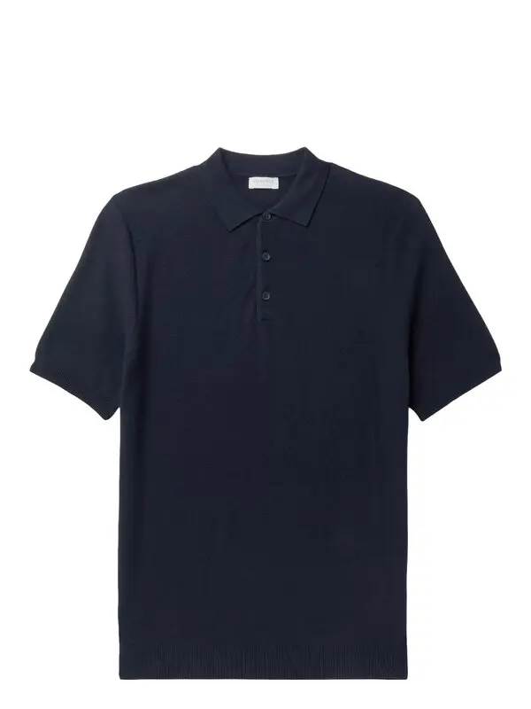 Sunspel Slim-fit Cotton-piqué Polo Shirt - Blue