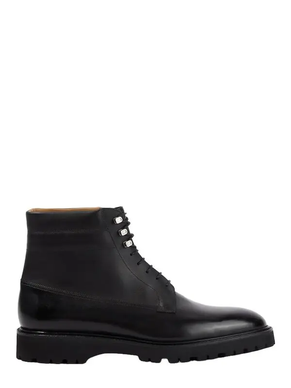 John Lobb Alder Leather Lace-up Boots - Black