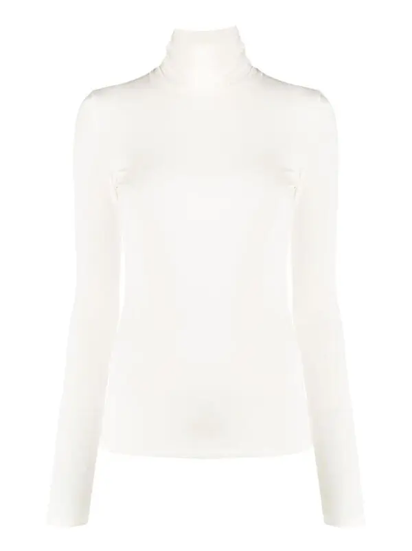 Majestic Filatures Roll-neck Knitted Top - Neutrals