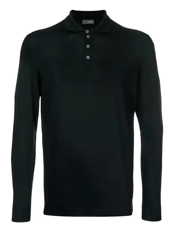 DRUMOHR Plain Polo Shirt - Black