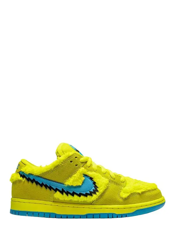 Nike X Grateful Dead Sb Dunk Low Bear Sneakers - Yellow