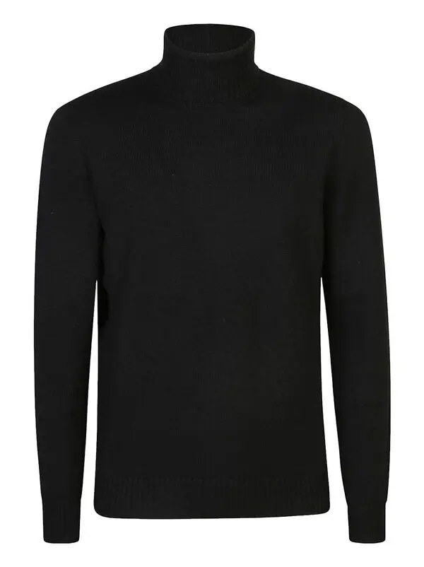 DRUMOHR Roll-neck Merino Sweater - Black