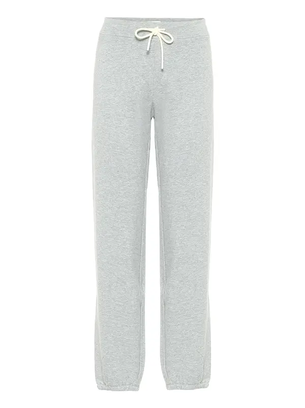 Tory Burch Cotton-blend Track Pants - Grey