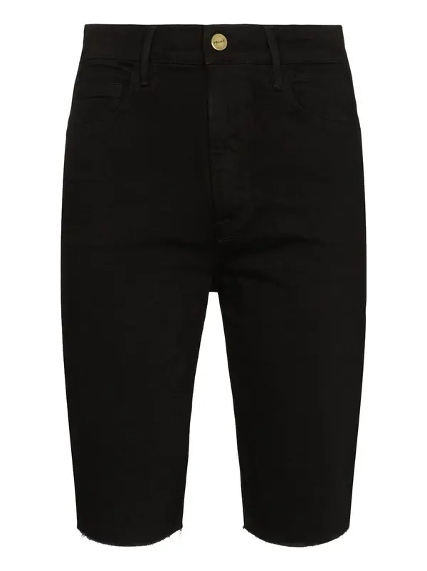 FRAME Le Vintage Bermuda Shorts - Black