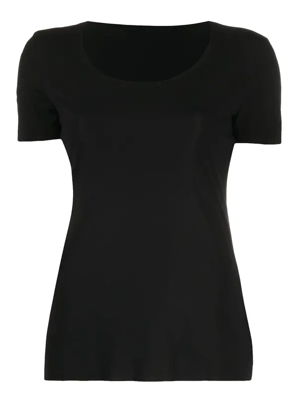 Wolford Round-neck T-shirt - Black