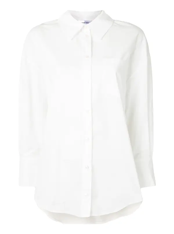 ANINE BING Mika Long-sleeve Shirt - White