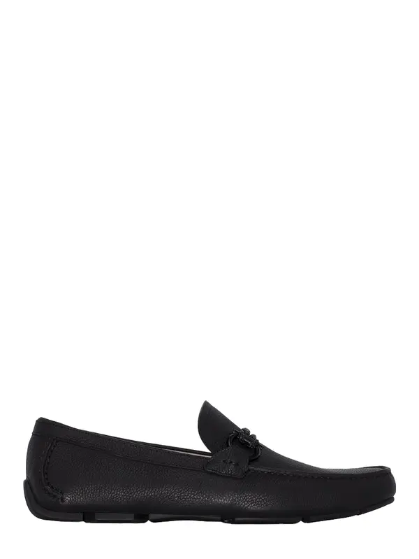 FERRAGAMO Leather Loafers - Black