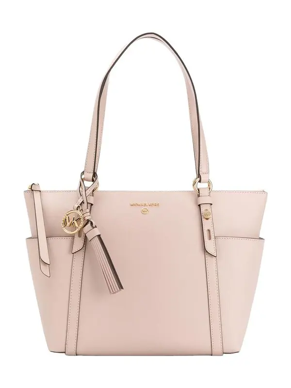 Michael Kors Zipped Leather Tote Bag - Pink