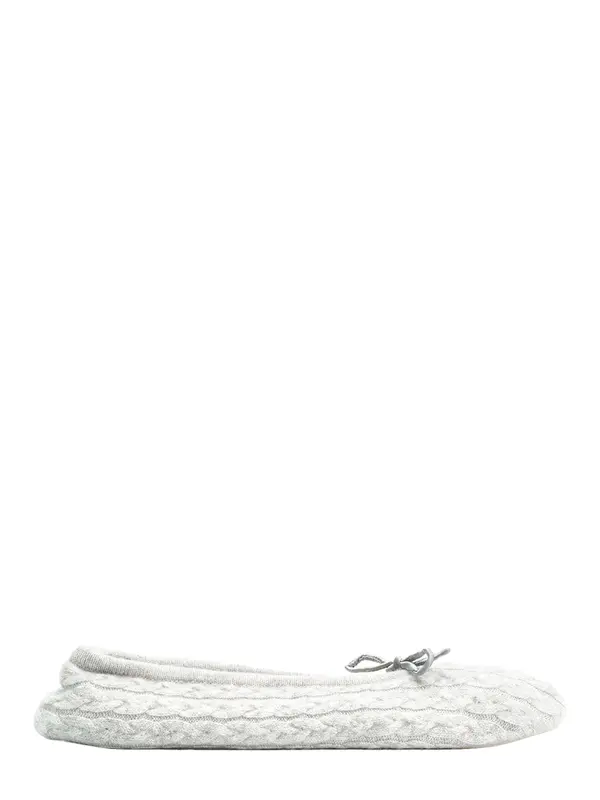 N.peal Cable Slippers - Grey