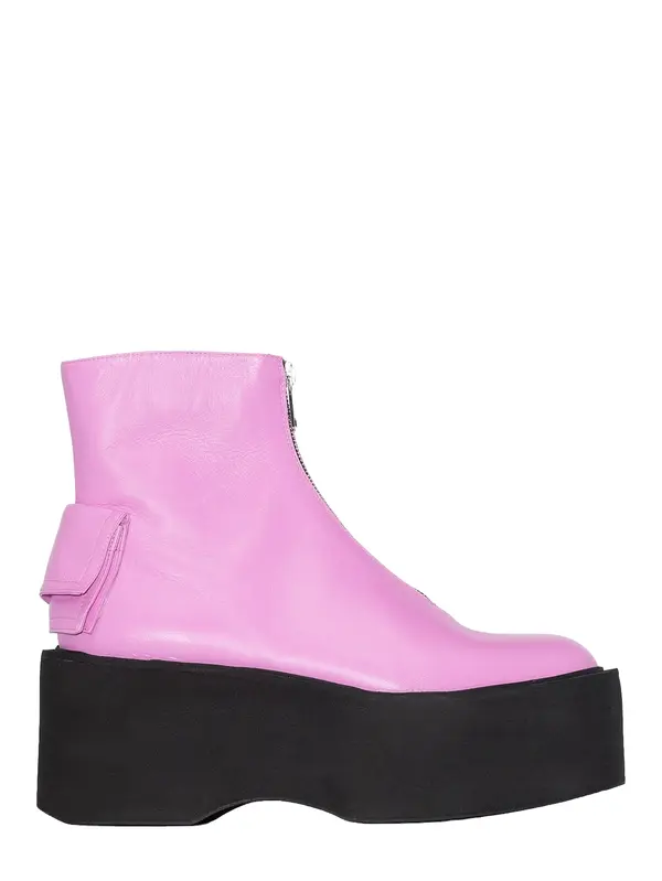 Natasha Zinko 80mm Platform Boots - Pink