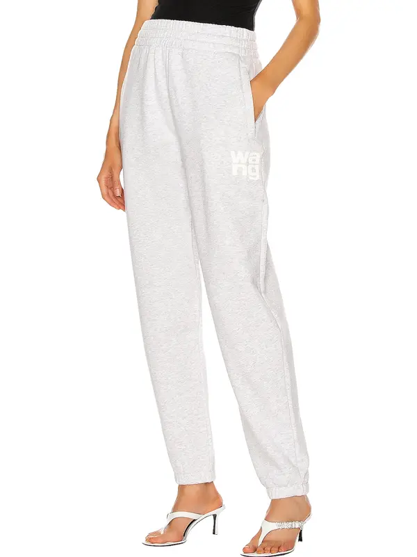 Alexander Wang Foundation Terry Classic Sweatpant - Light Heather Grey