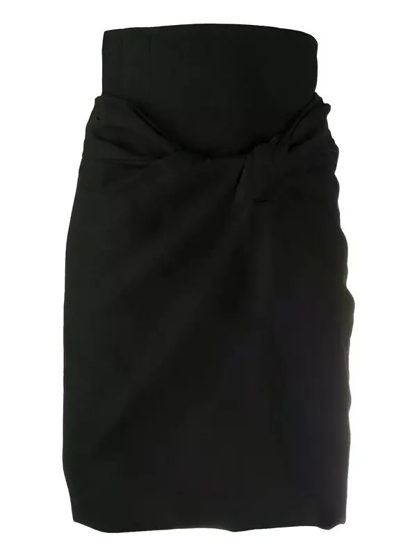 Comme Des Garçons 1990 Foldover Skirt - Black