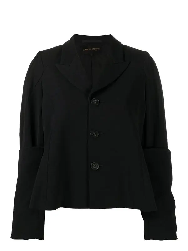 Comme Des Garçons 1989 Folded Sleeve Jacket - Black