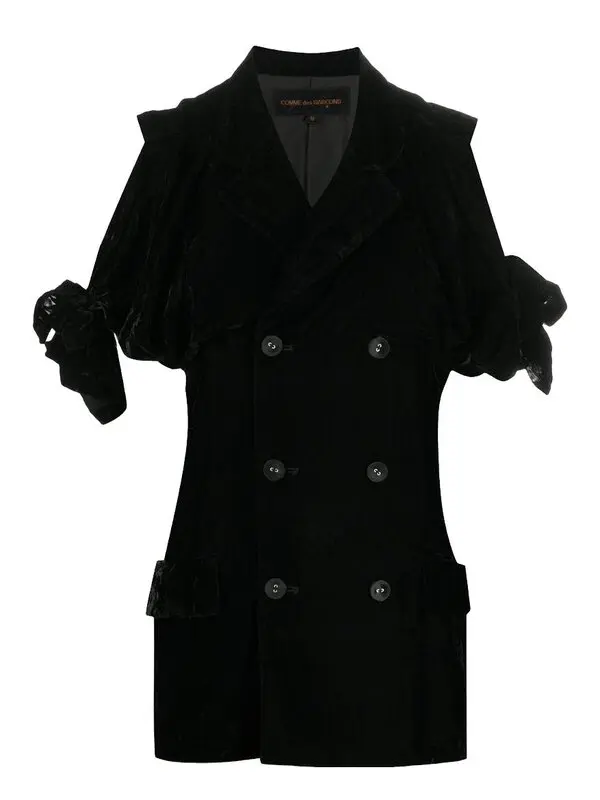 Comme Des Garçons 1980s Velvet Jacket - Black